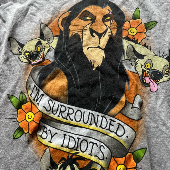 Disney | Tops | Nwt Disney Hot Topic Ladies Cut Lion King Scar Graphic ...
